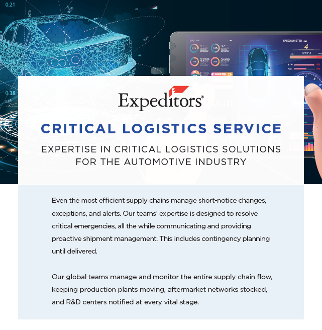 Free resource: Critical Logistics Service