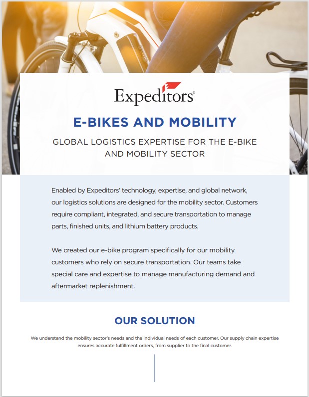 Automotive & Mobility E-bike and Mobility Flyer Download LP